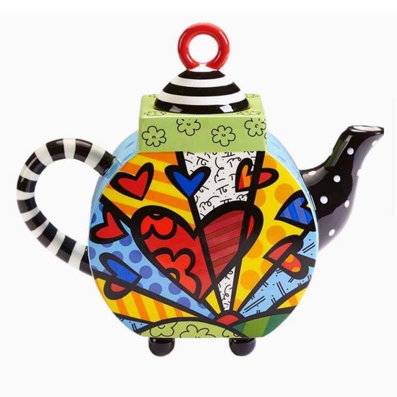 Romero Britto | Accents | Romero Britto Tea Pot A New Day 472 | Poshmark